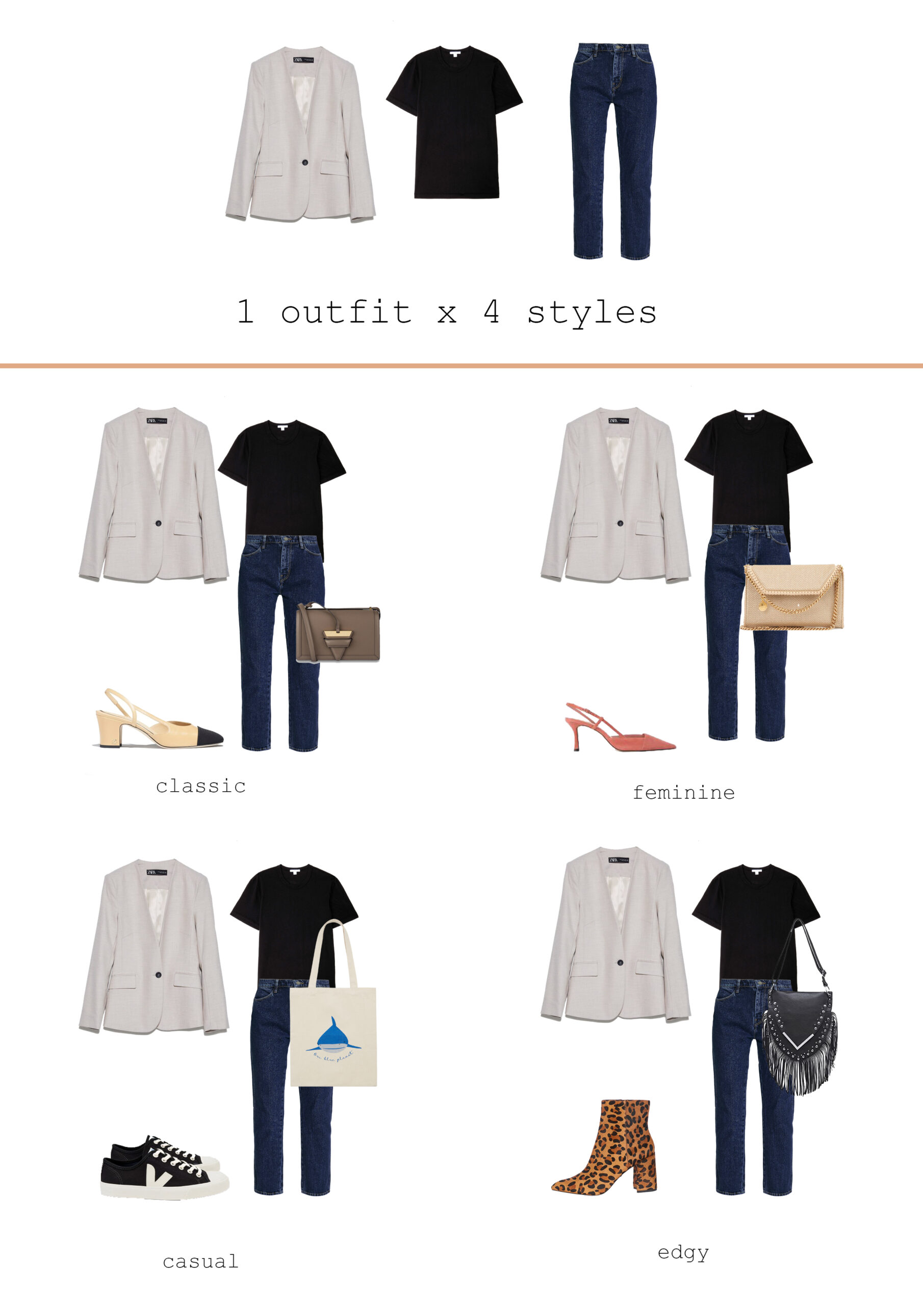 1 Outfit x 4 Styles | Gemma Mclean